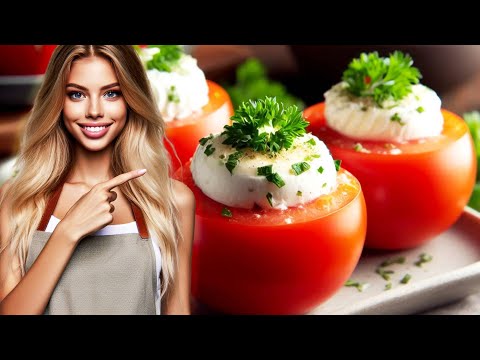 Super tasty! Cream cheese stuffed tomatoes - cold appetizer recipe for ...