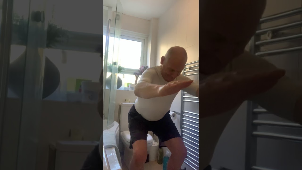 Fitness Exercises in the Bathroom - YouTube