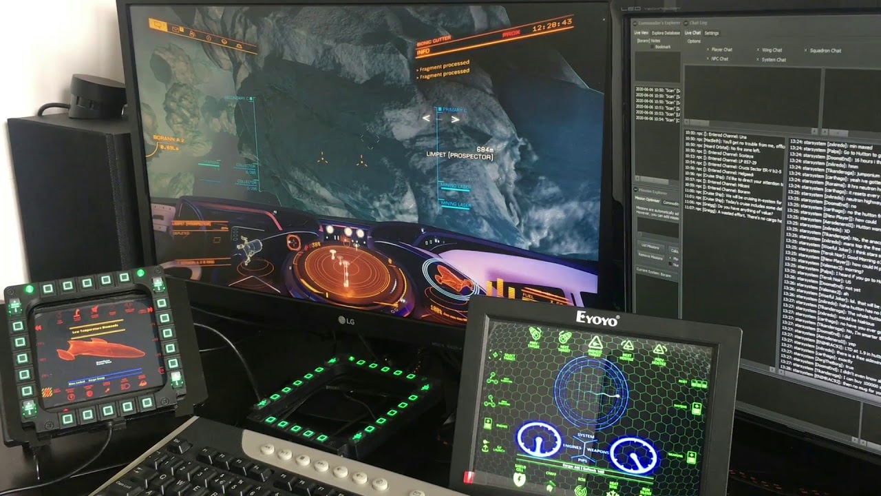 MFD Cougar Display - Mining with Elite Dangerous - YouTube