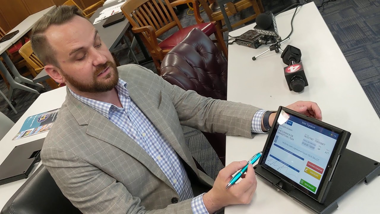 Demonstrating e-poll books for upcoming Erie County (NY) elections ...