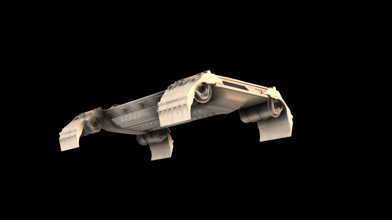 Creating shuttle model in After Effect Element 3D scifi shuttle ...