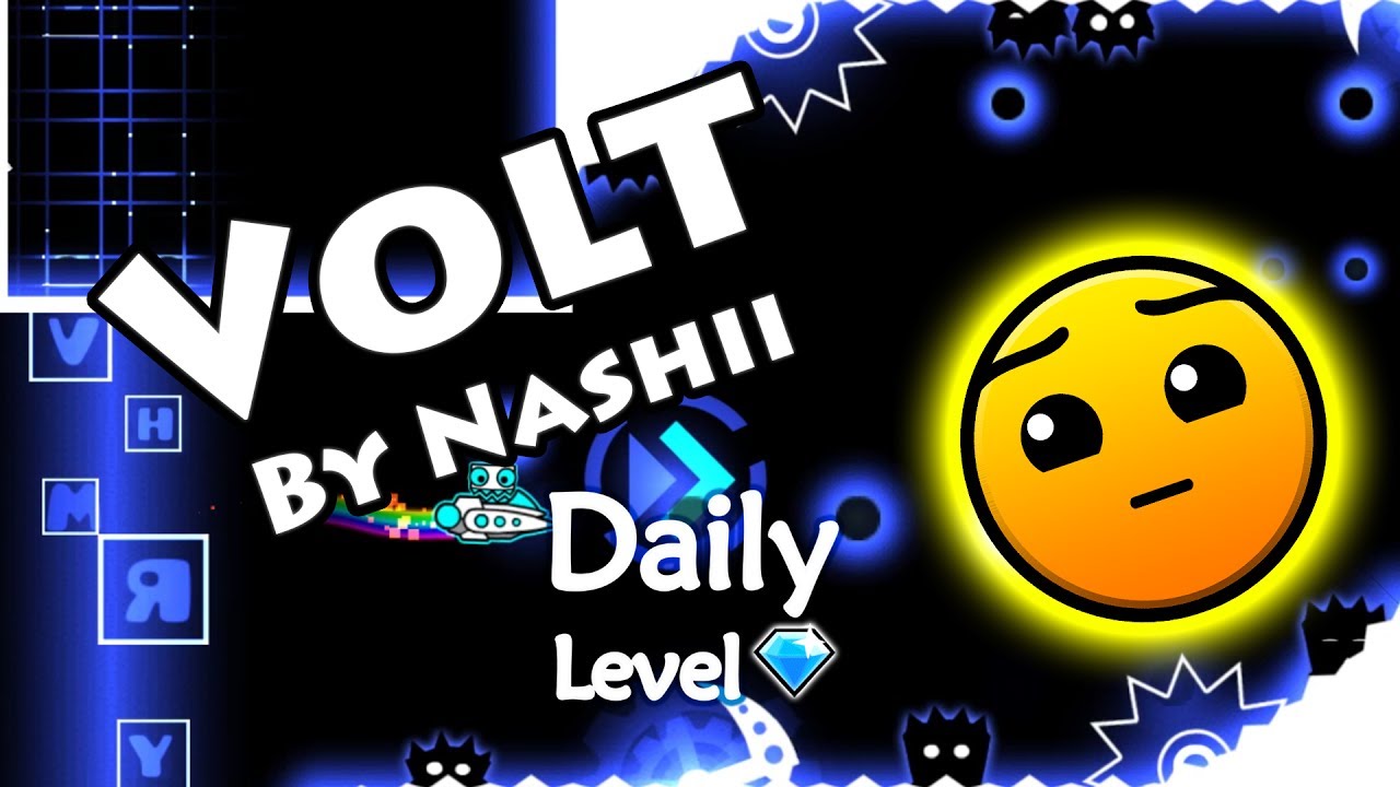 Geometry Dash - Volt (By Nashii) ~ Daily Level #162 [All Coins] - YouTube