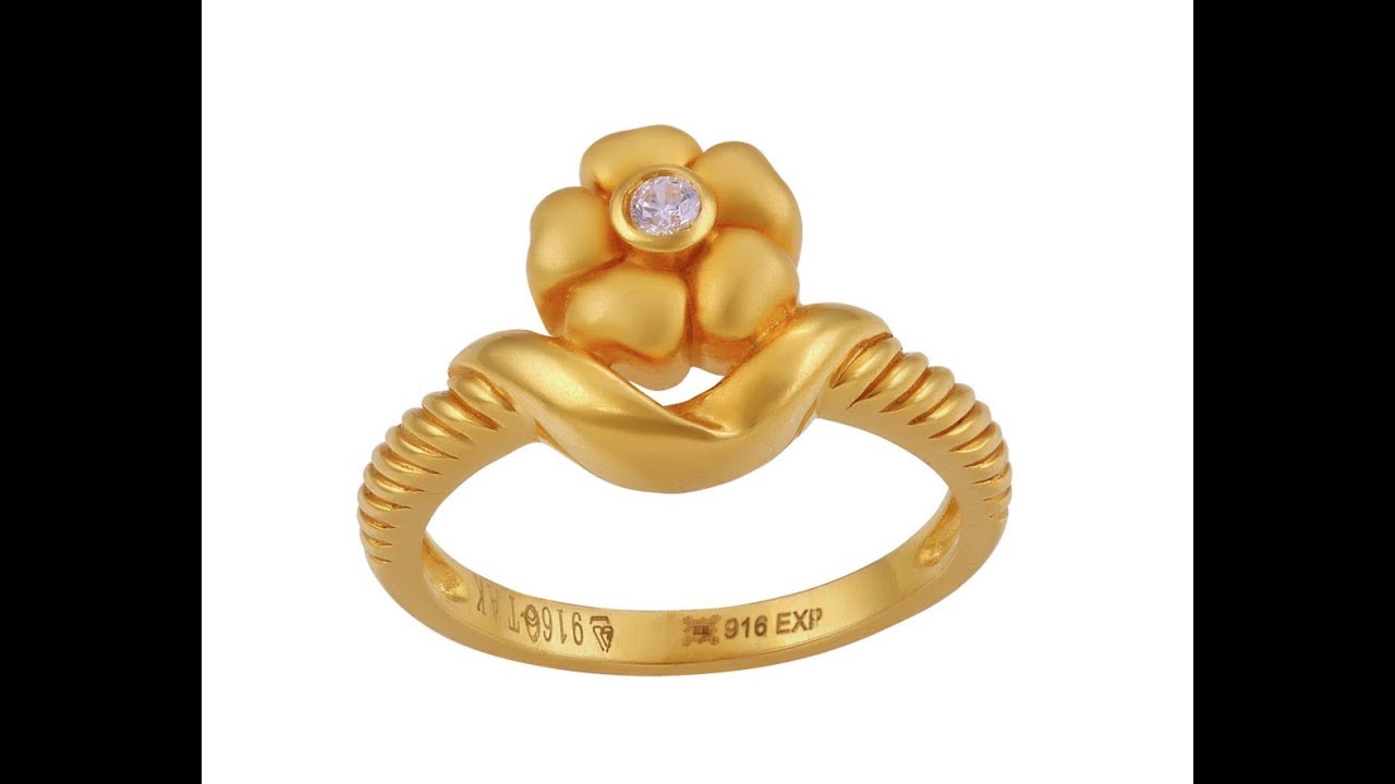 EPISODE=373 Simple Gold Daily Wear Finger Ring Designs - YouTube