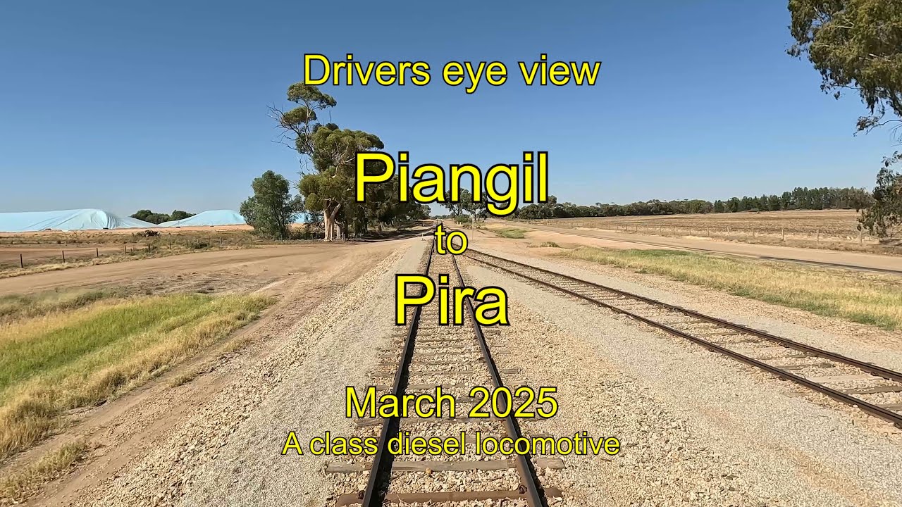 Drivers eye view, Piangil to Pira, March 2025 - YouTube