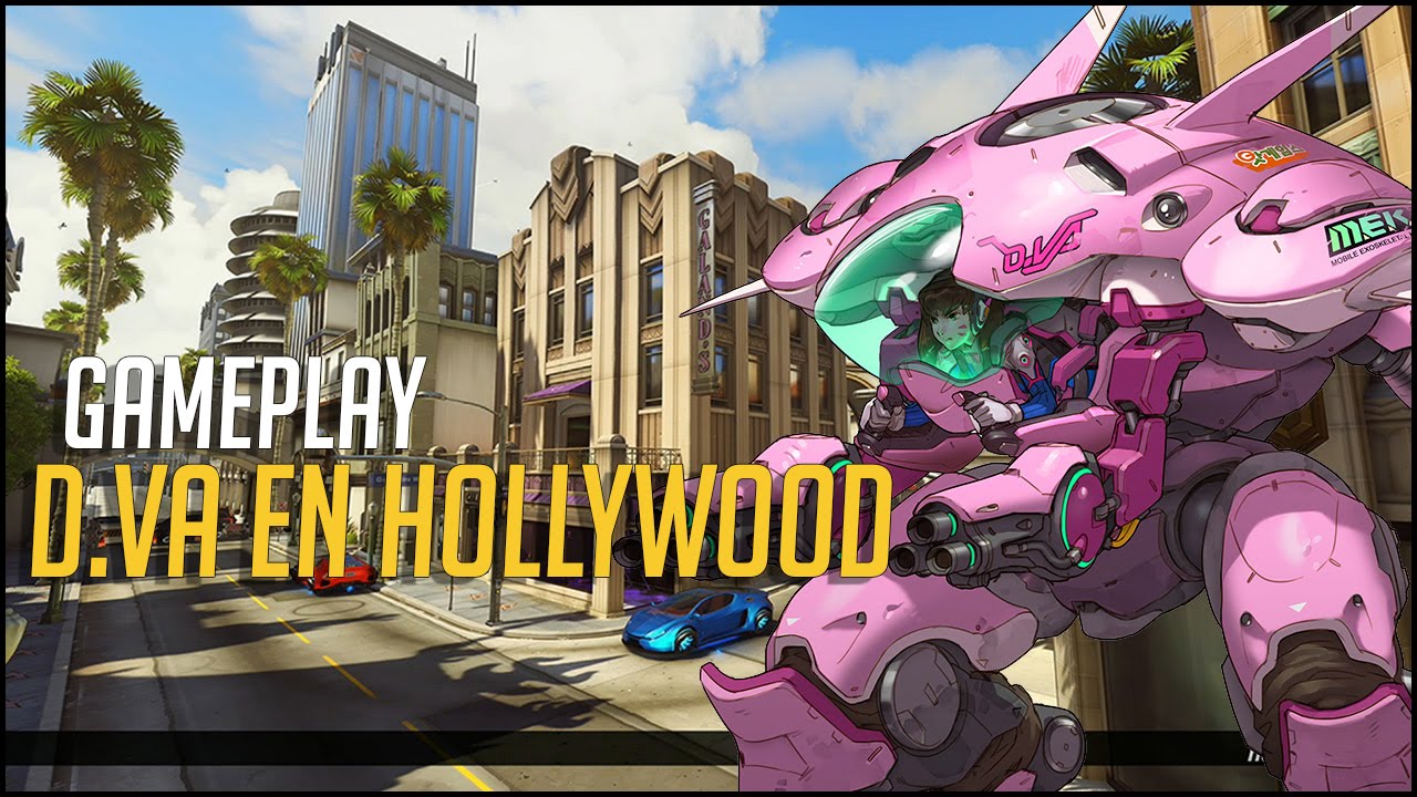 #Overwatch - Gameplay con DVa en Hollywood || Español - YouTube