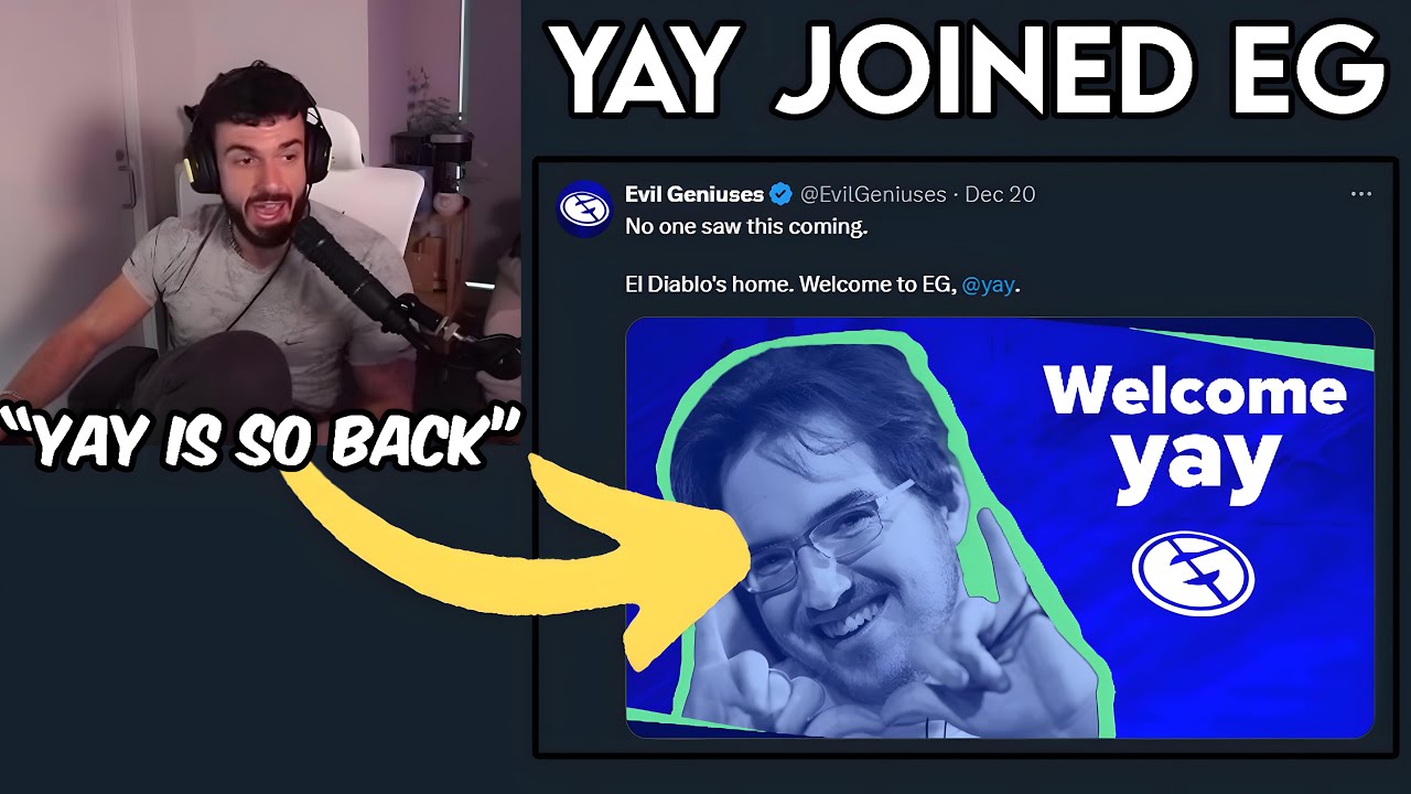 Tarik Reacts To Yay OFFICIALLY Joining EG For VCT 2025 - YouTube