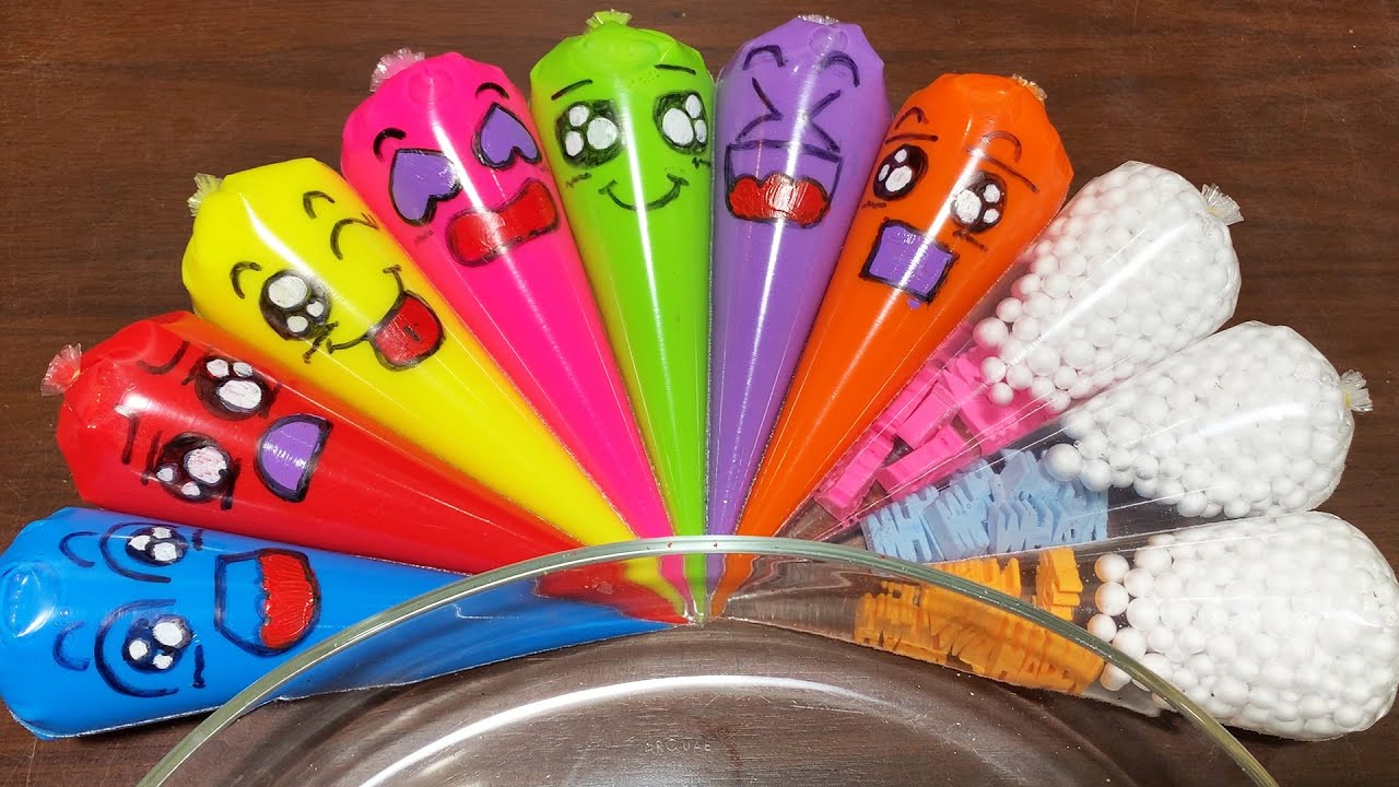 MAKING SLIME WITH PIPING BAGS ! SATISFYING SLIME VIDEOS #3509 - YouTube