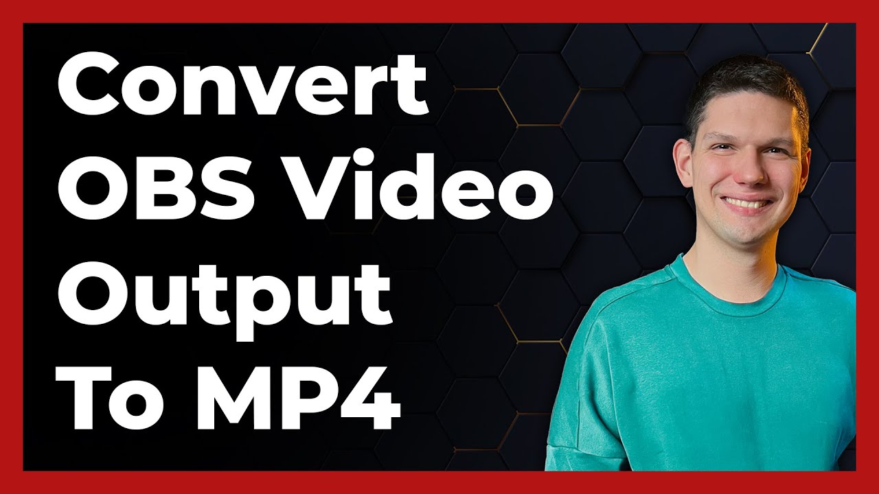 How To Convert OBS Video Output To MP4 (2024) - Full Tutorial - YouTube