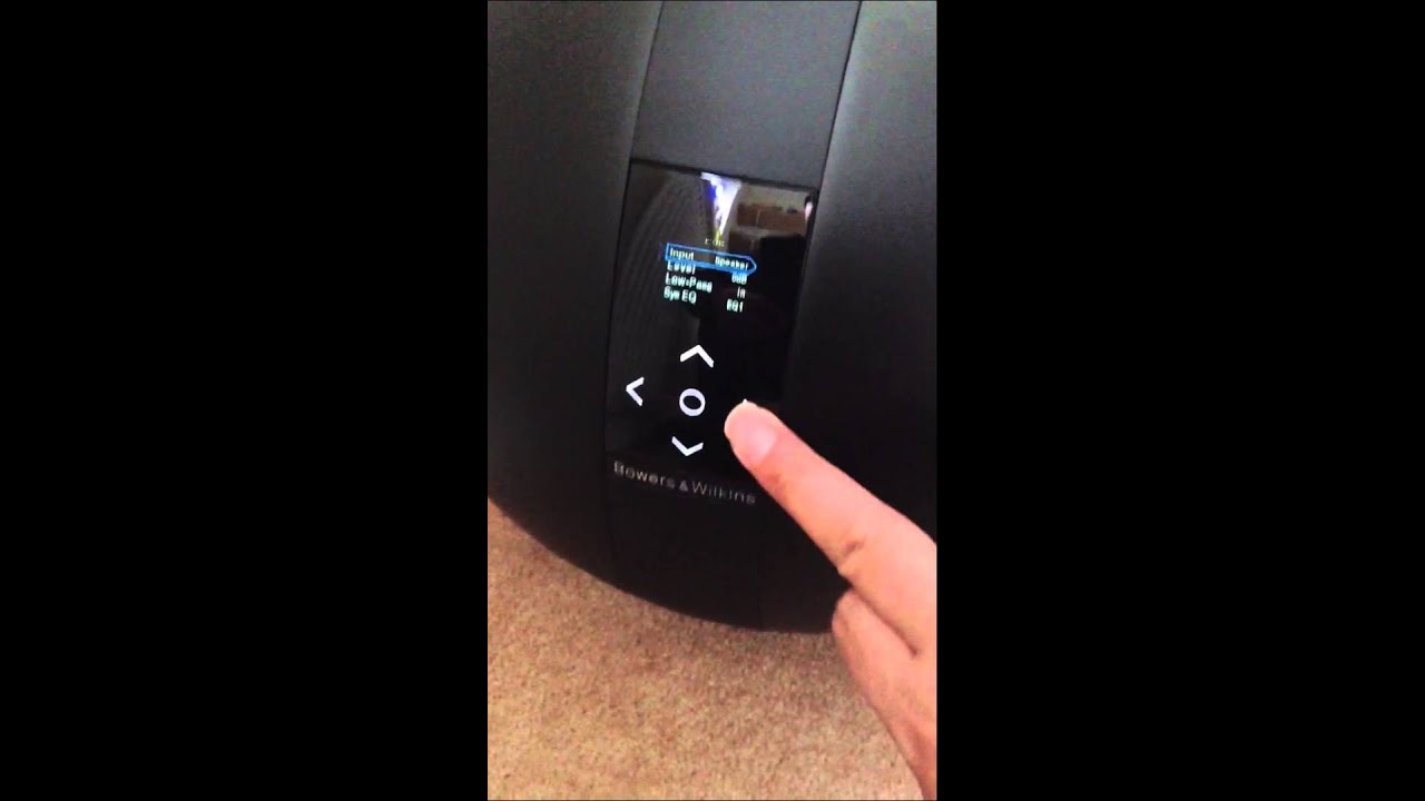 B&W pv1d subwoofer - YouTube