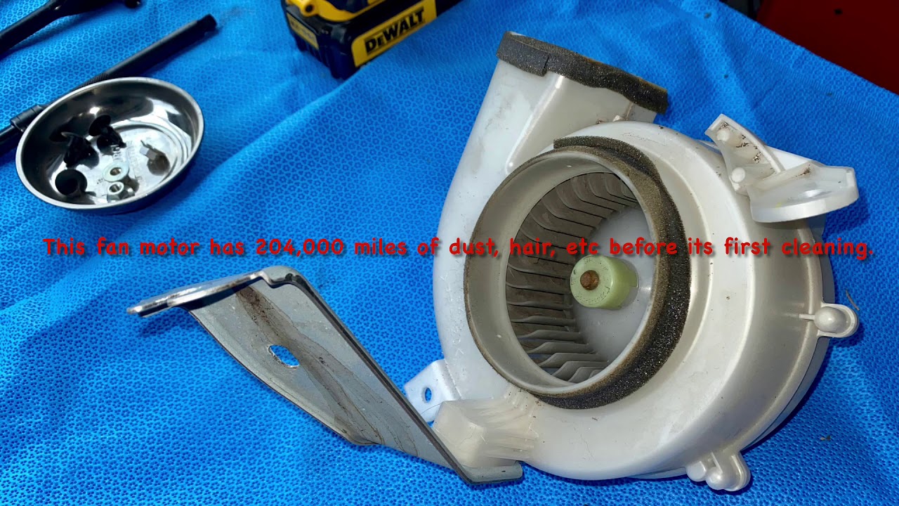 2008 Prius Hybrid Battery Fan Cleaning - YouTube