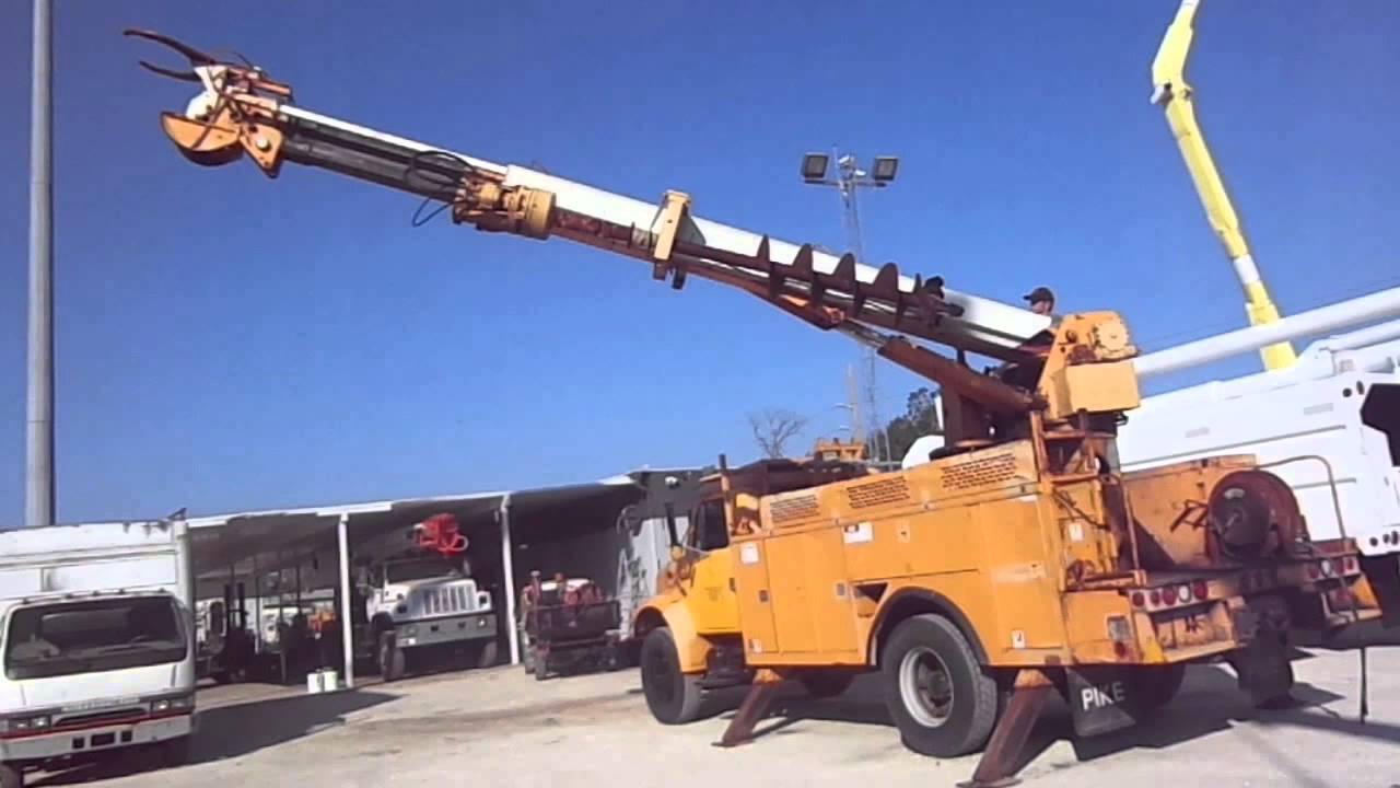 Operating a Digger Derrick - YouTube