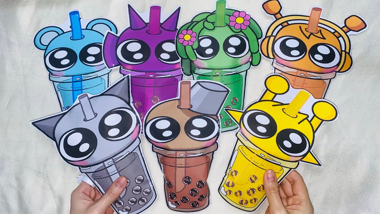 [🧋PAPER DIY🧋] SPRUNKI BOBA BLIND BAGS UNBOXING PART 2 #sprunki - YouTube
