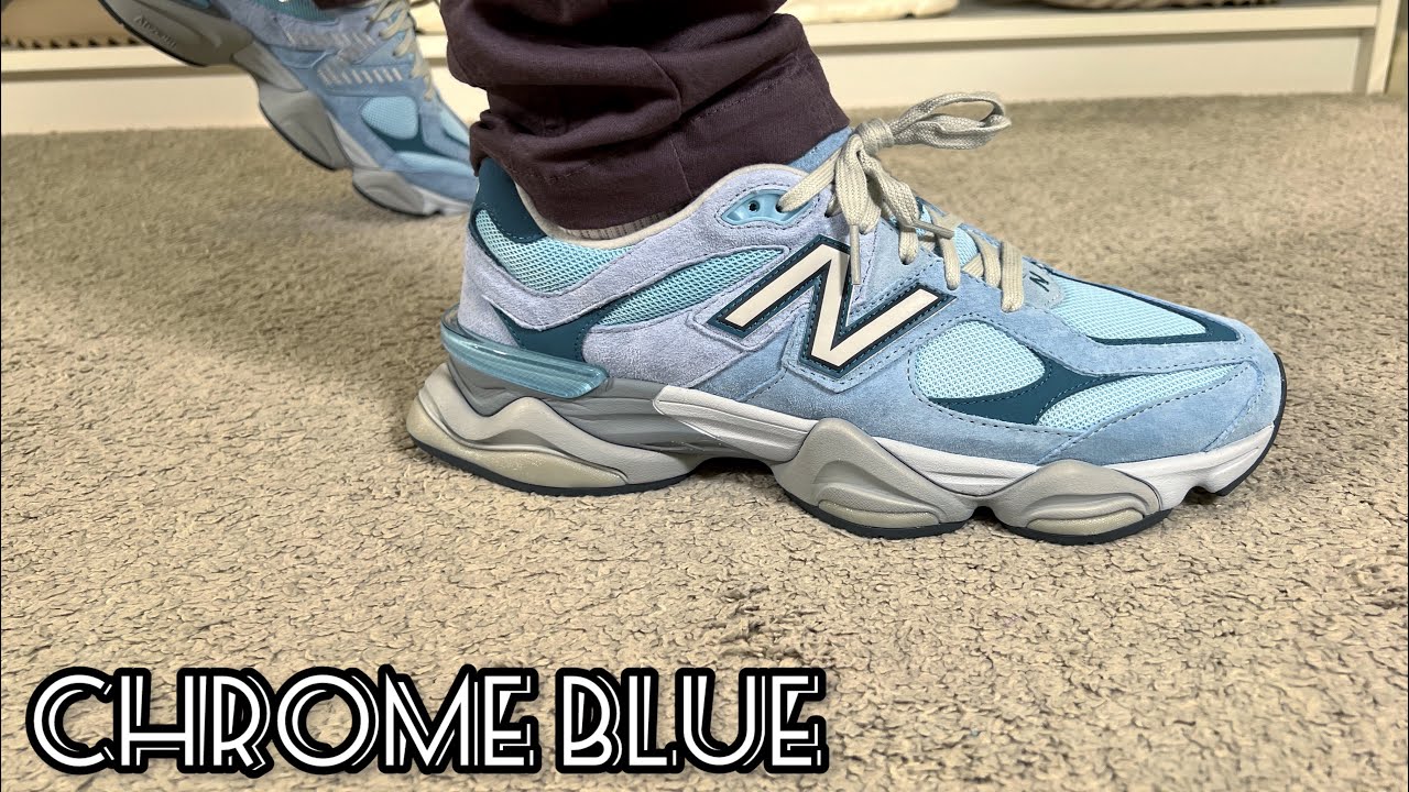 New Balance 9060 Chrome Blue Review& On foot - YouTube