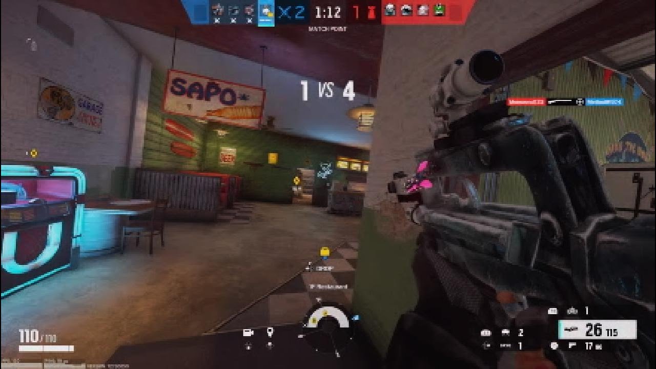 Tom Clancy's Rainbow Six Siege: 1vs4 Clutch with Buck & Twitch ...