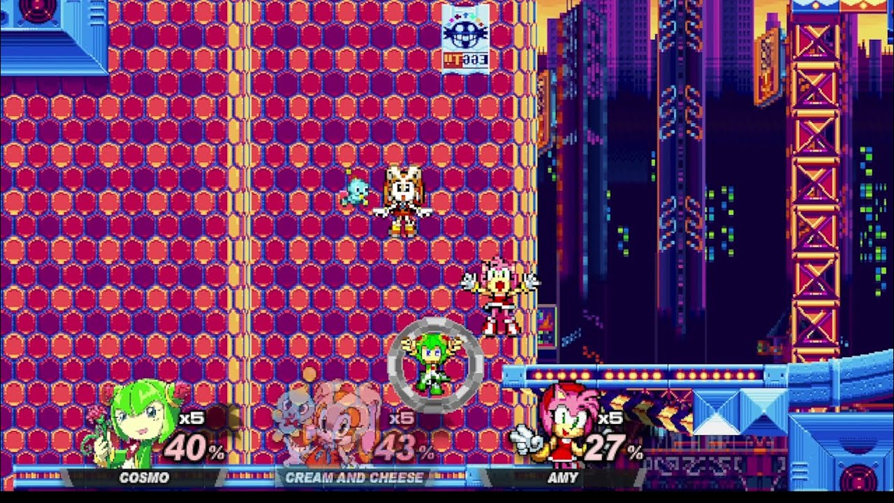 Cosmo vs Cream vs Amy 2 | Sonic Smash Flash 2 - YouTube