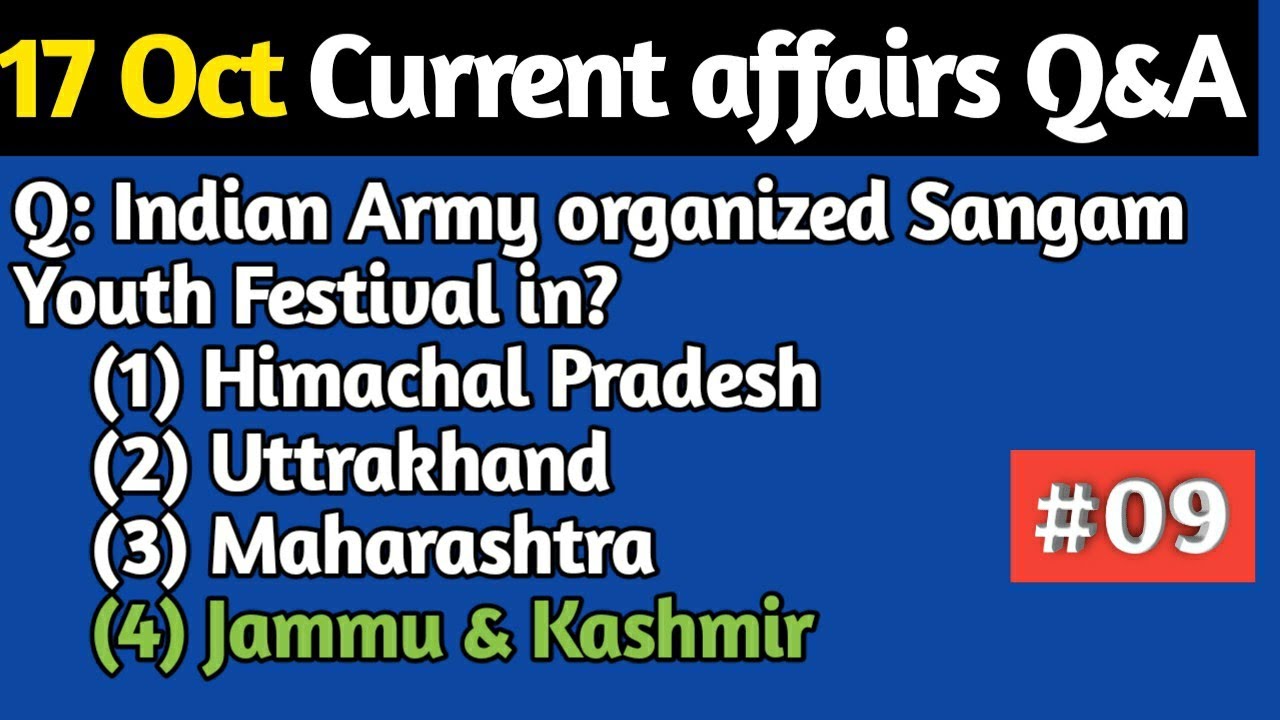 17 October 2020 Current Affairs Daily current affairs 17 Oct Current ...