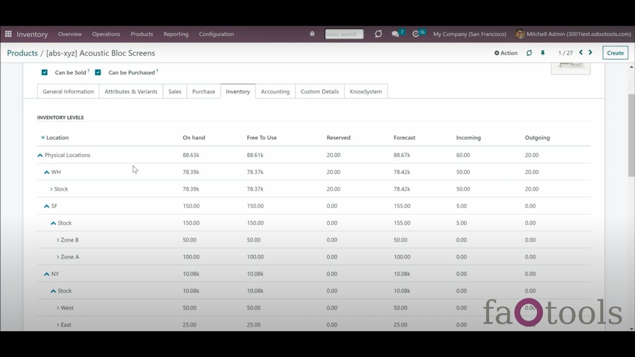 Odoo Stocks by Locations v16 by faOtools overview - YouTube