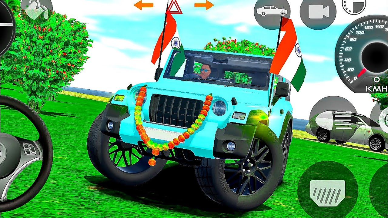 Dollar(Song)Modified Mahindra Cyan Thar 🥵 || Indian Cars Simulator 3D ...