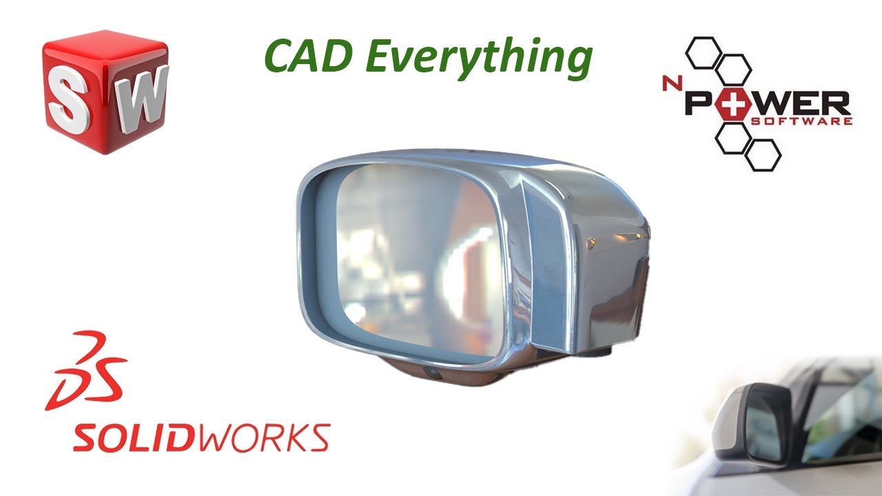 Vehicle Side Mirror | Power surfacing | SolidWorks - YouTube
