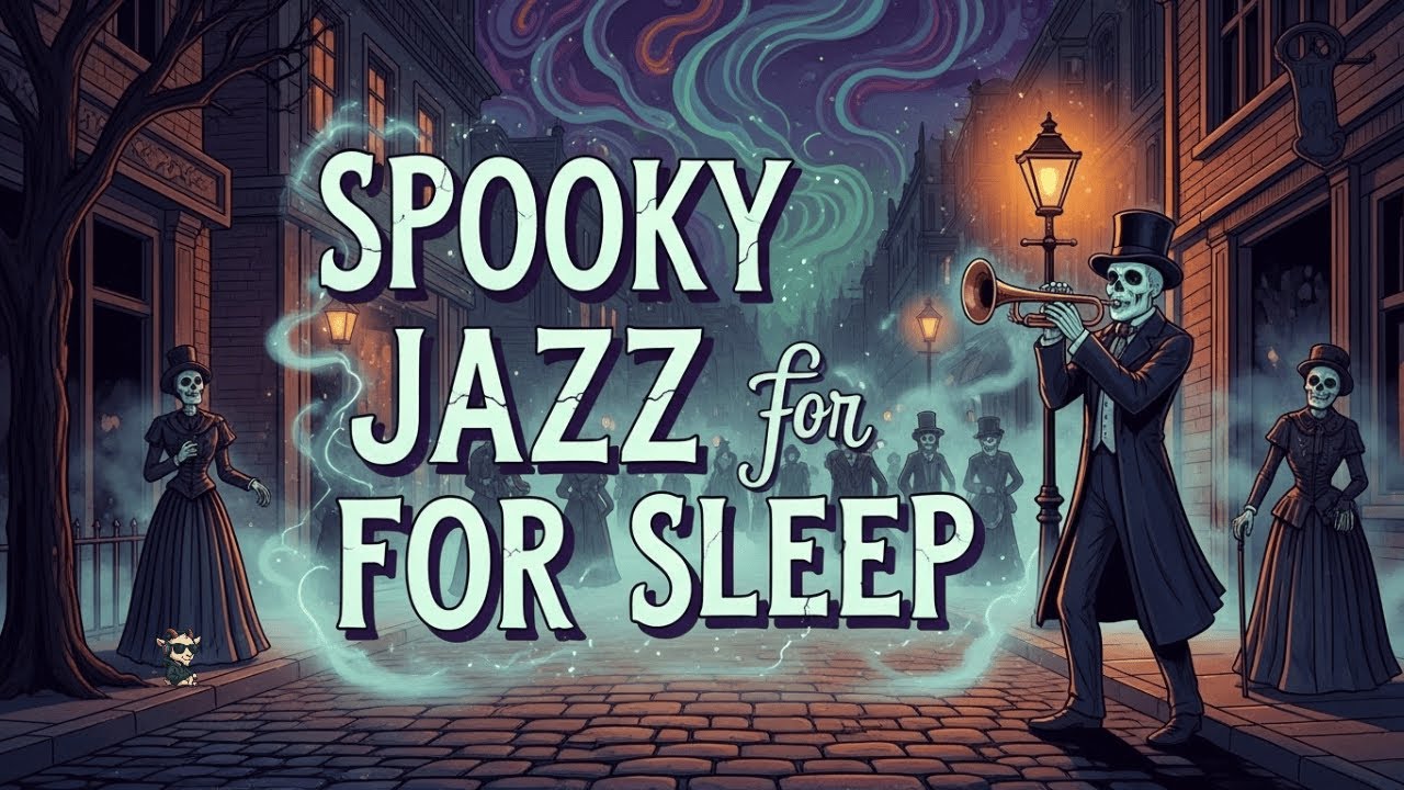 🌙 Spooky Jazz for Sleep – Vintage Halloween Lo-Fi Night Ambience 👻 ...