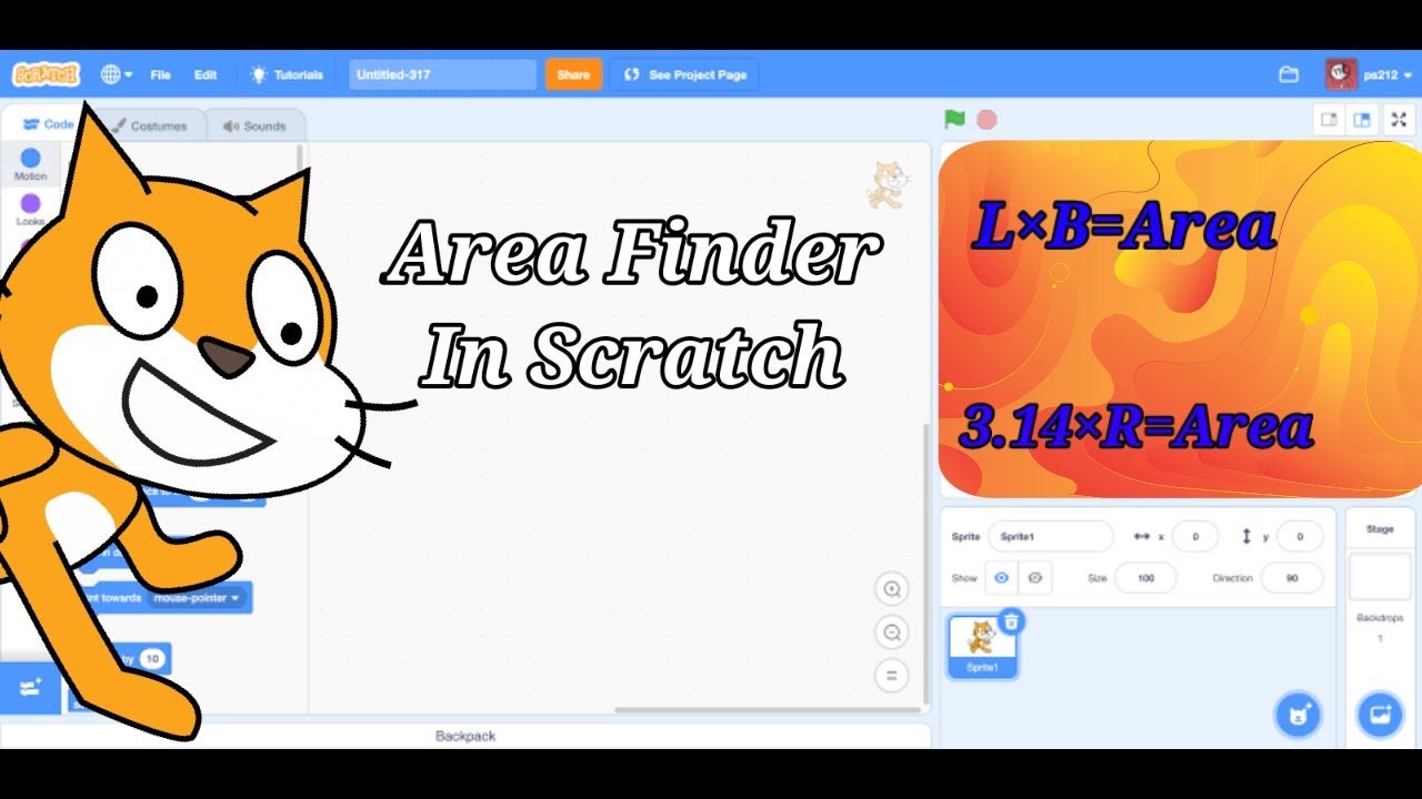 How to create an Area Finder Calculator in Scratch |Smart Tech Guy ...