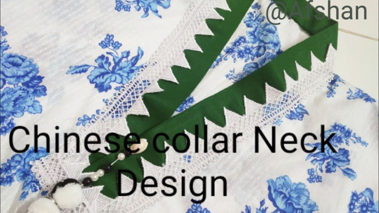 beautiful Chinese collar Neck Design | simple and easy | خوبصورت چینی ...