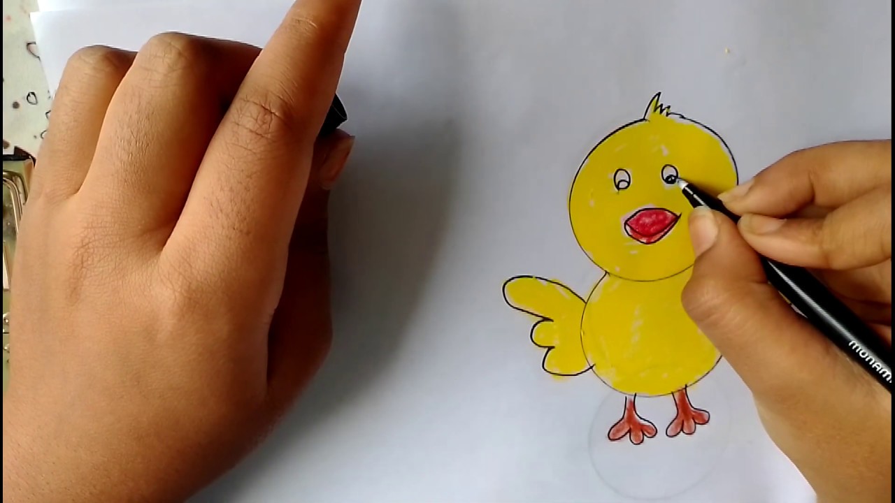 How to draw a chick,/ How to draw a chick for Kids, - YouTube