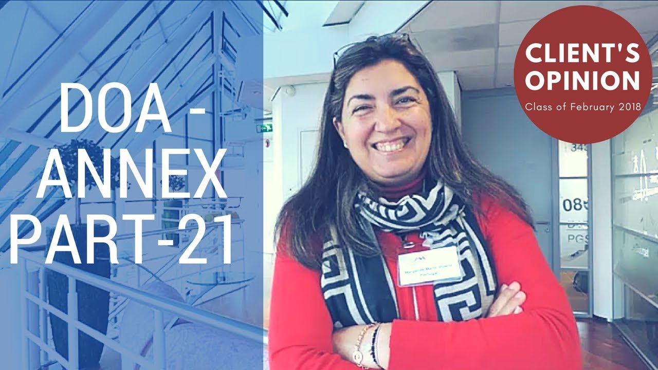 DOA - Annex Part-21 Training Course - YouTube