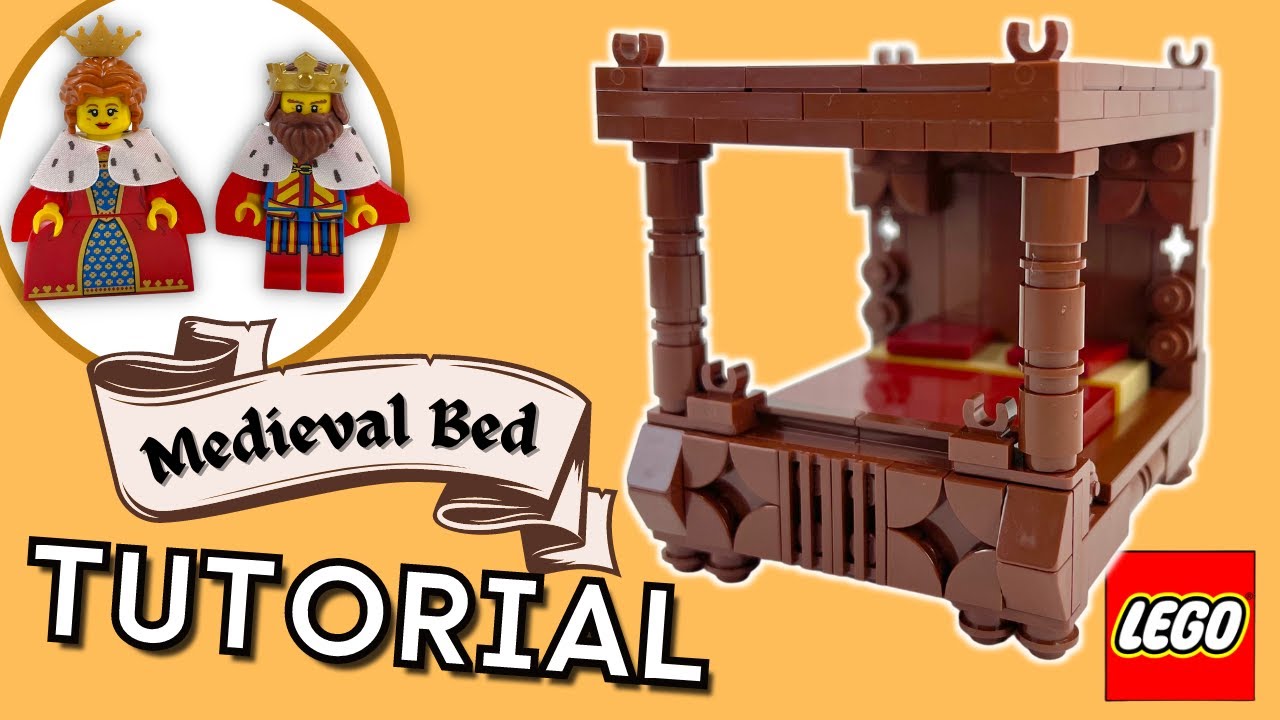 Majestic Medieval LEGO Bed Build! Tutorial - YouTube