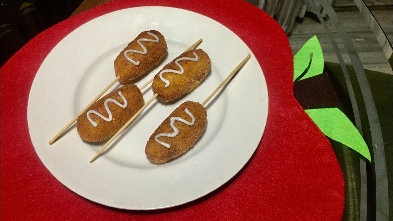 Crispy Corn-Paneer Dog / Easy way with bread/ Quick easy recipe/ - YouTube