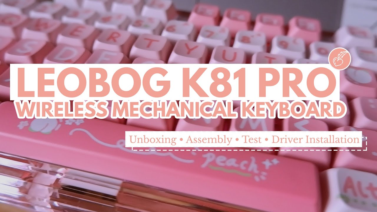 Peach Reviews | Leobog K81 Pro Wireless Mechanical Keyboard: Unboxing ...