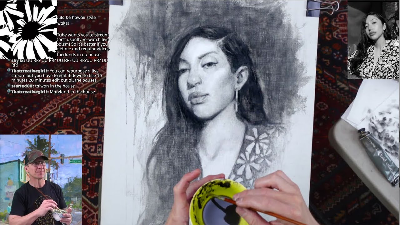How to Draw with Liquid Charcoal - YouTube