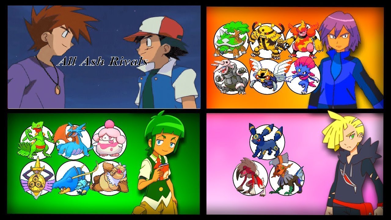 Ranking Ash’s Rivals Pokémon Anime Worst To Best - YouTube