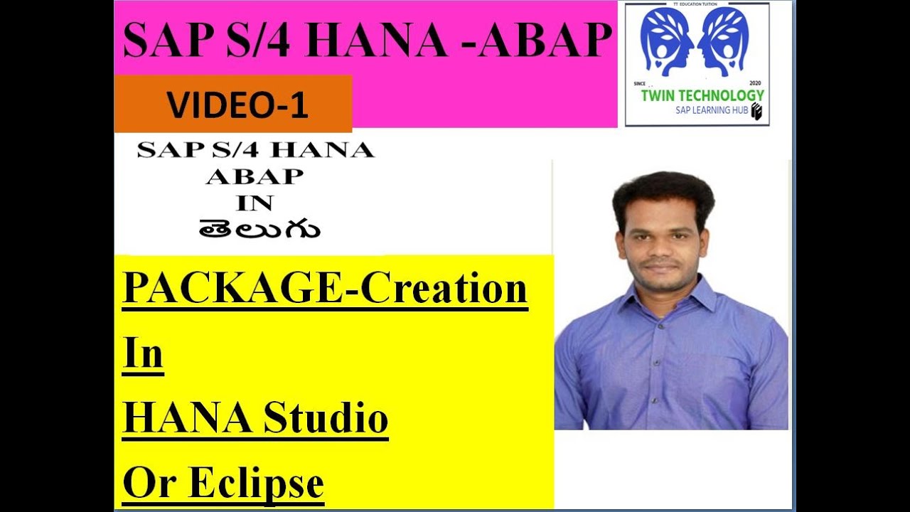 Package Creation in S4 Hana studio/ Eclipse in Telegu - YouTube