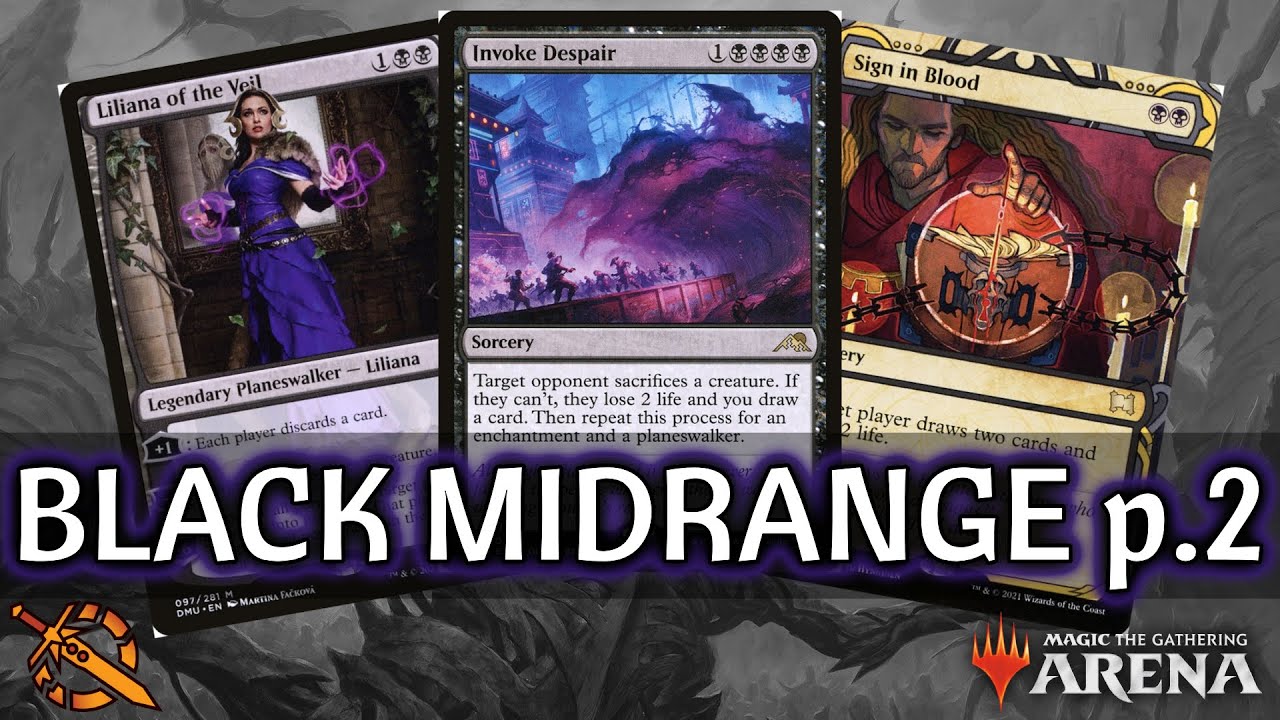 ⚫ Mono Black Midrange, part 2 | MTG Arena | Explorer | BO3 | March of the Machine - YouTube