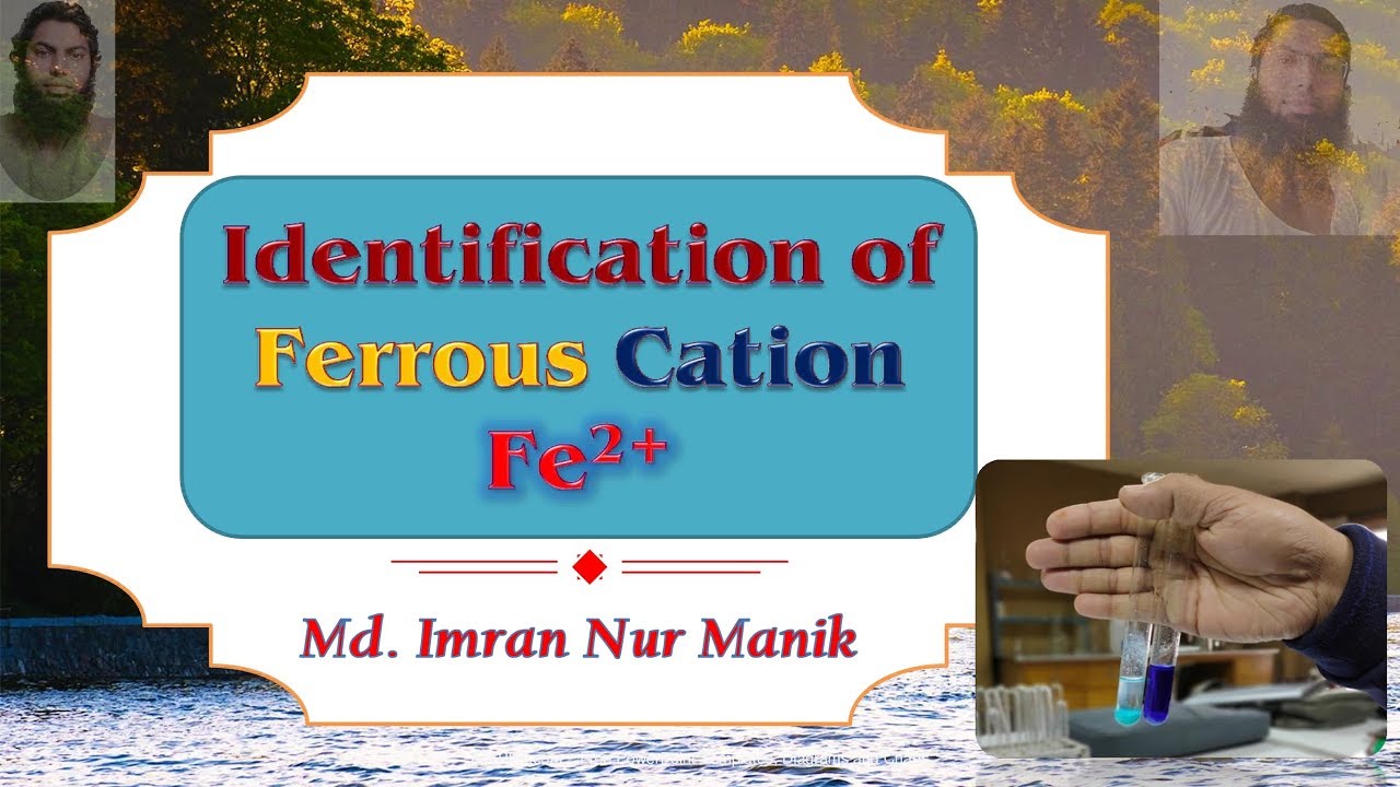 Qualitative analysis (identification) of Ferrous (Fe2+) cation - YouTube