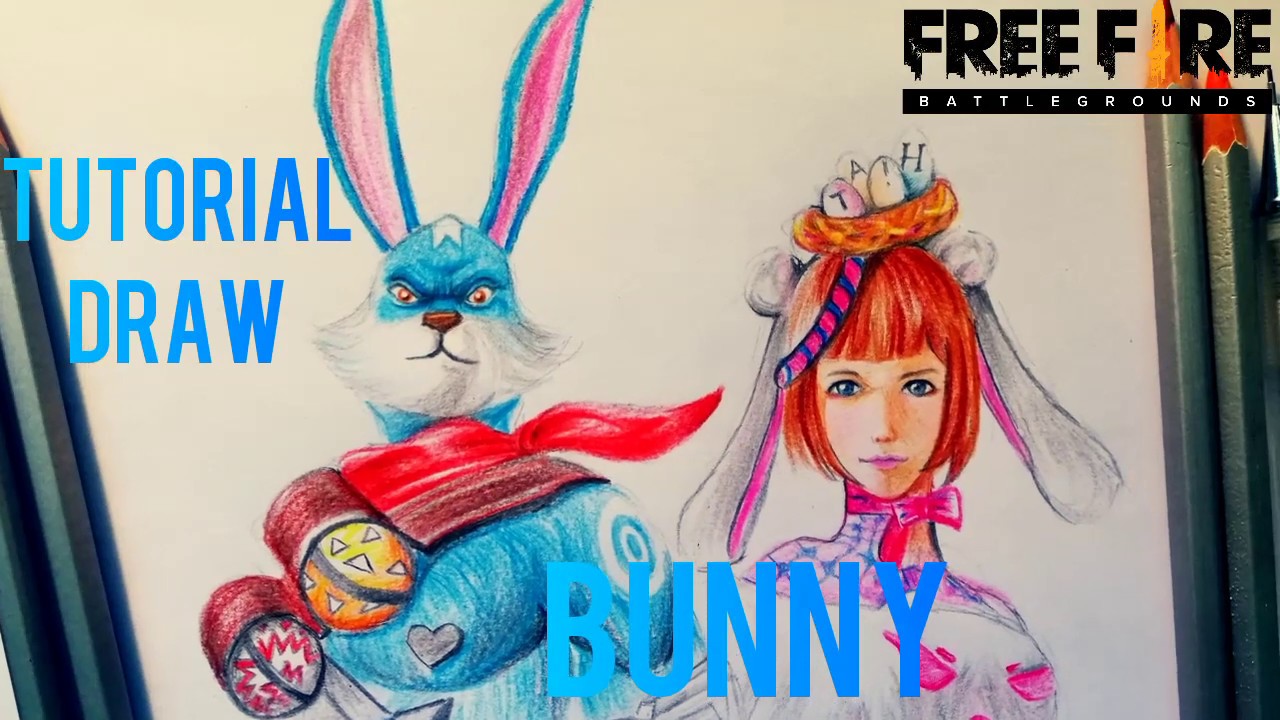 HOW TO DRAW BUNNY WARRIOR & BUNNY QUEEN || FREEFIRE || Vẽ Trang phục ...