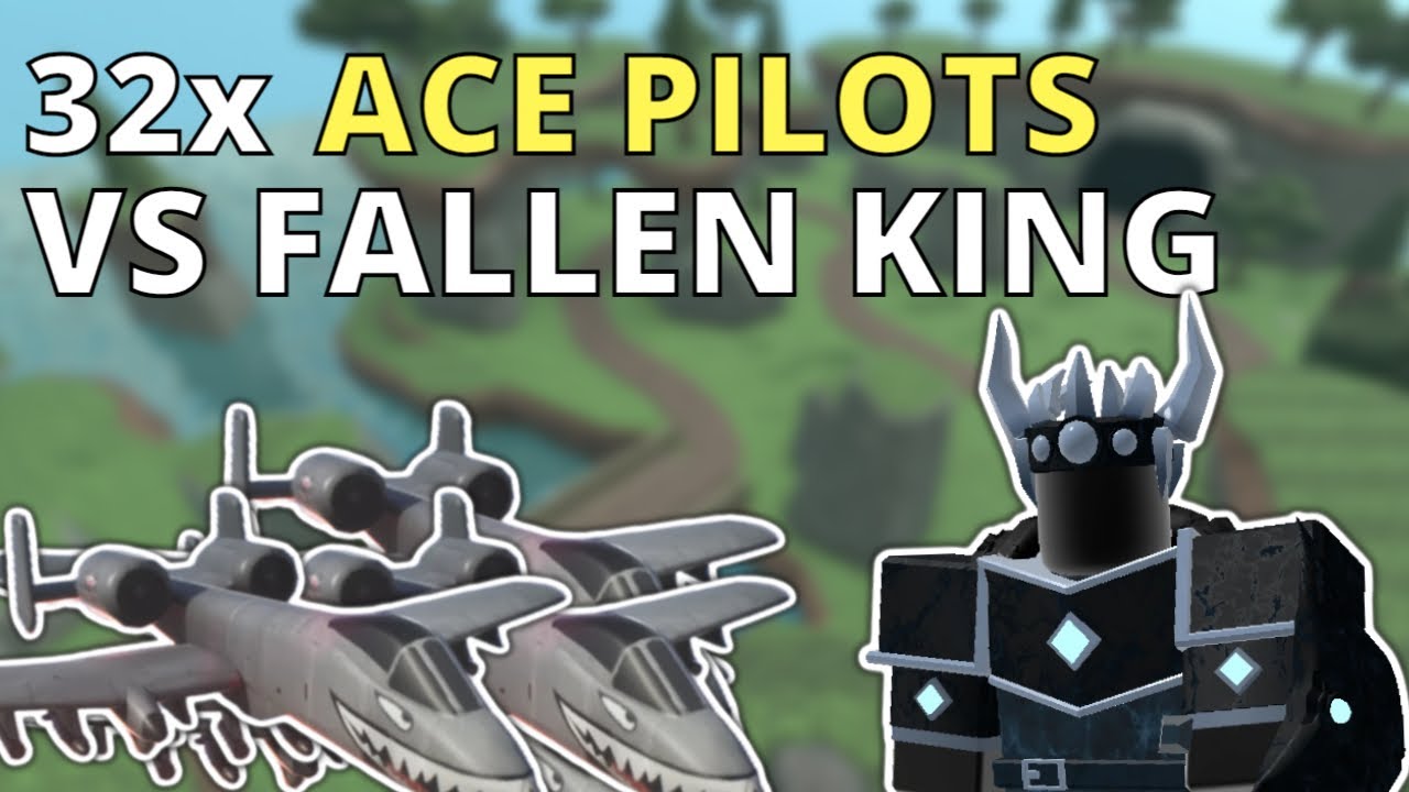 32 ACE PILOTS + SUPPORTS VS THE FALLEN KING / Roblox TDS - YouTube