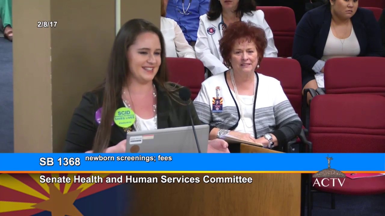 2017 Testimony on SCID Newborn Screening in Arizona - YouTube