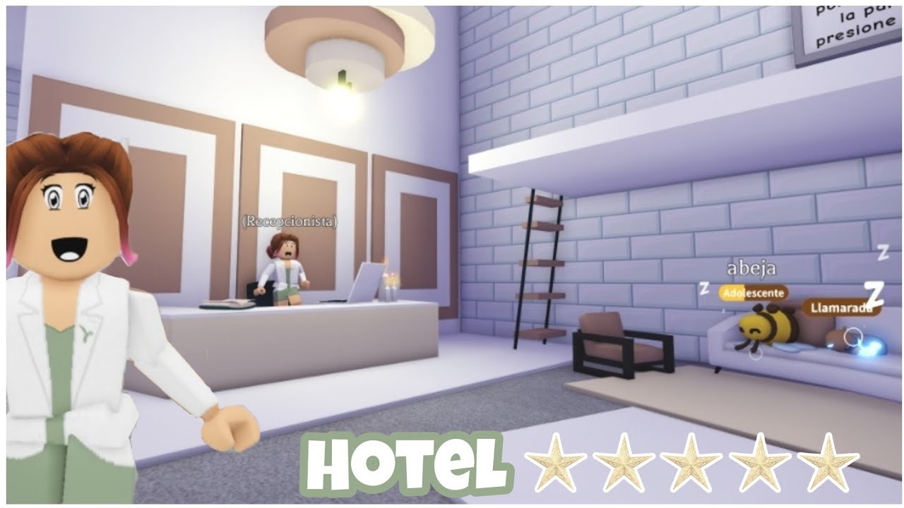 ⭐Como decorar la recepción del hotel en Adopt Me⭐ - YouTube