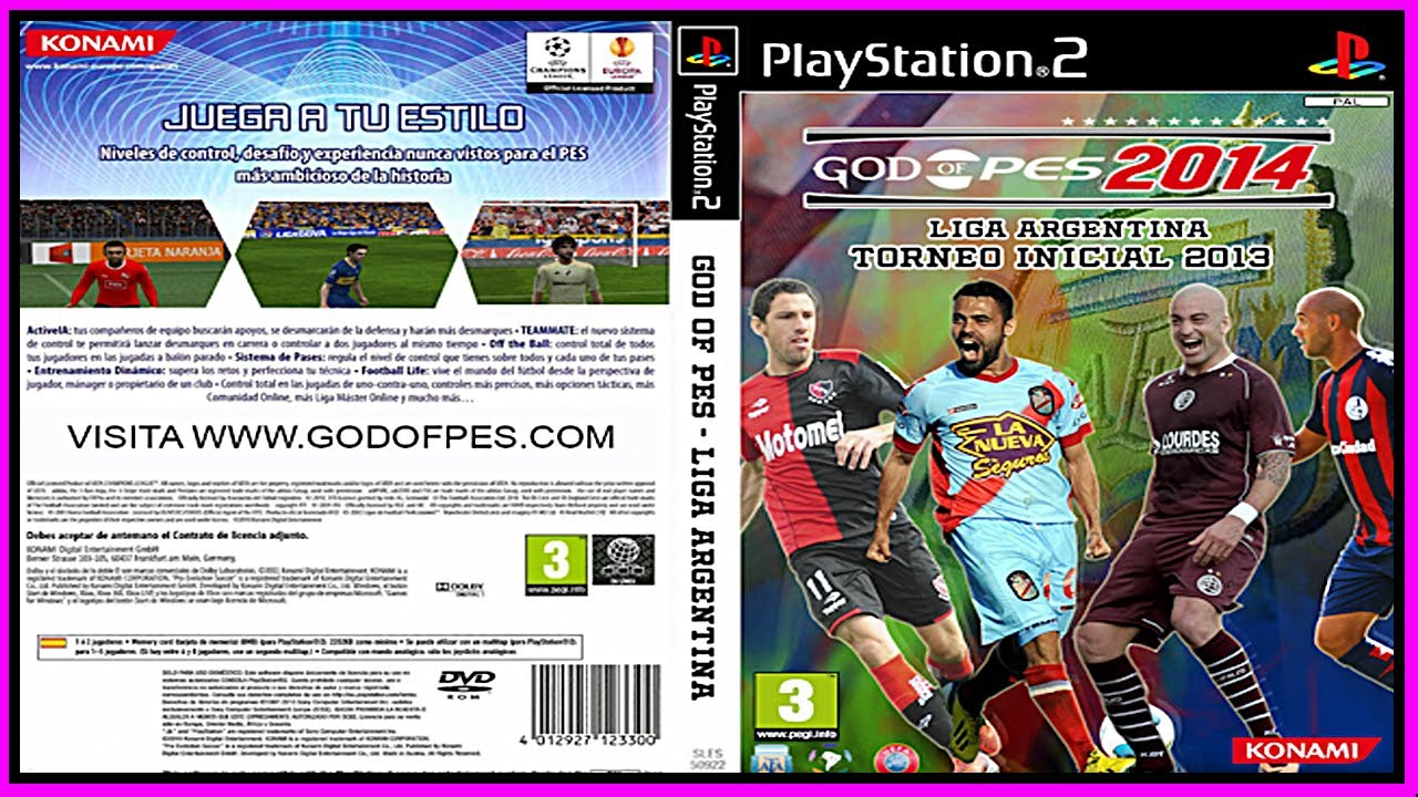 GOD OF PES 2014 LIGA ARGENTINA OFICIAL - PS2 - YouTube