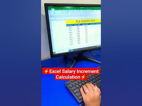 Excel Salary Increment Calculation in just 5 sec🔥😲 #viral #excel #exceltips #computer - YouTube