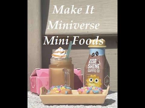 Unboxing and creating, Mini Verse make it mini food. - YouTube