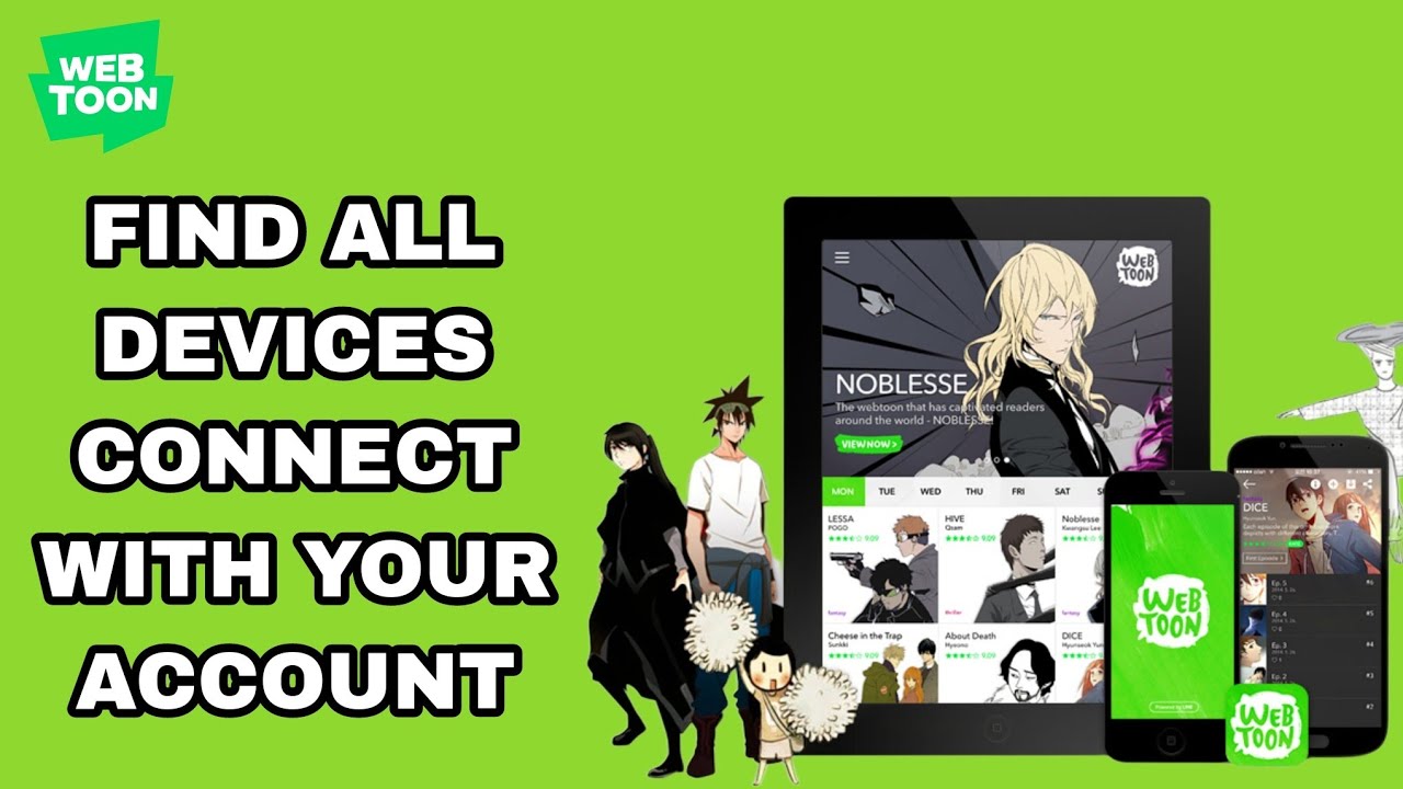How To Find All Devices Connect With Your Account On WebToon App - YouTube