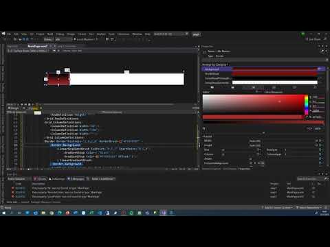 WinUI3 XAML Design Visual Designer Visual Studio 2022 with Properties - YouTube