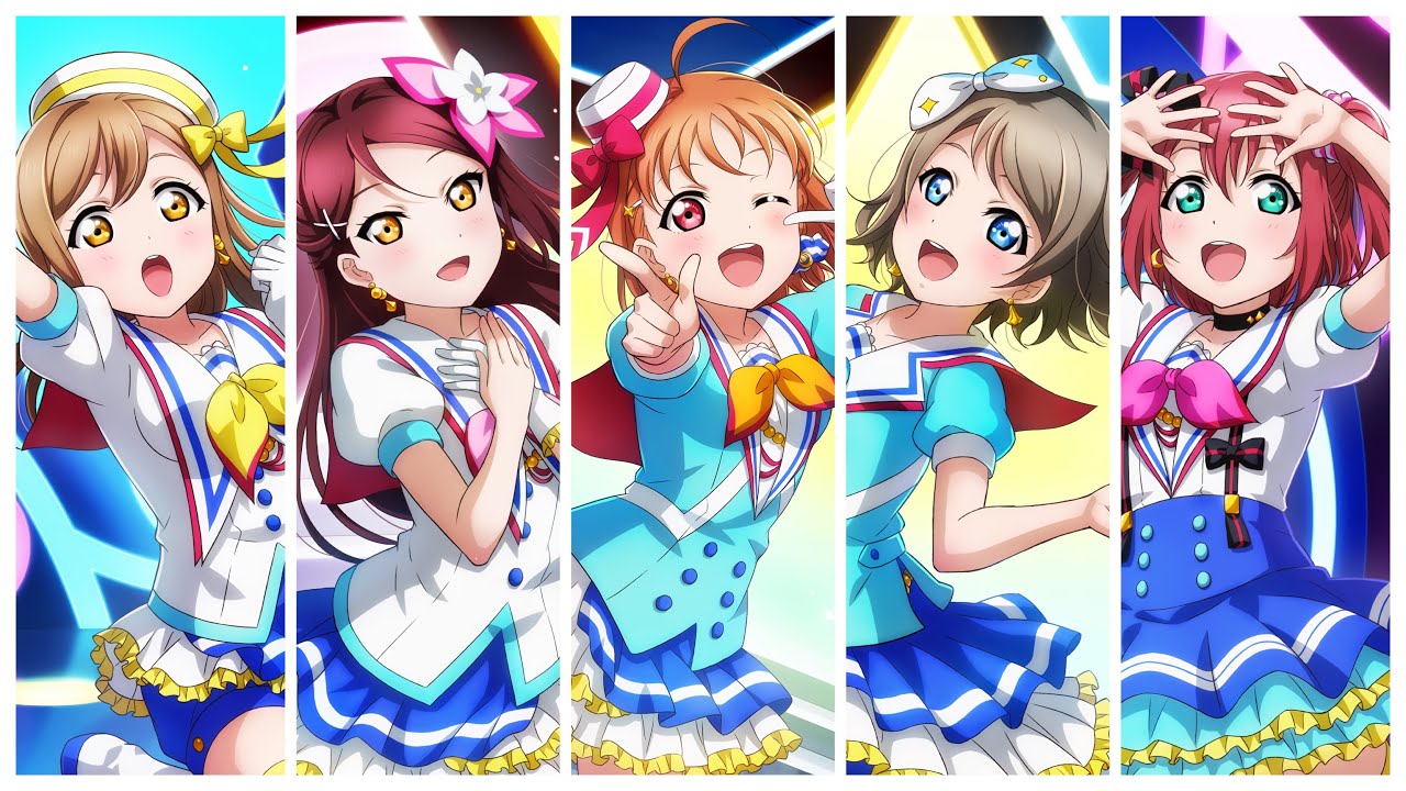 Love live Aozora jumping heart 5 mermaids mix ( chika riko you hanamaru ...