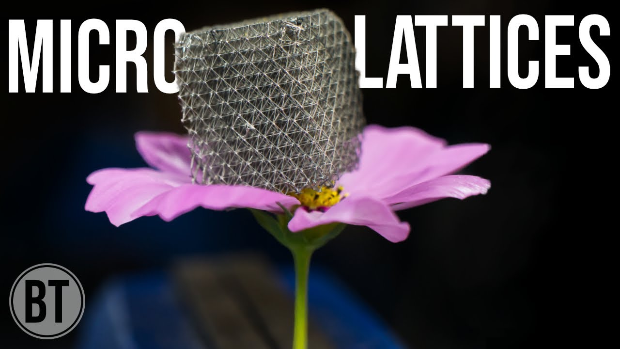 Ultralight Metallic Microlattices - YouTube