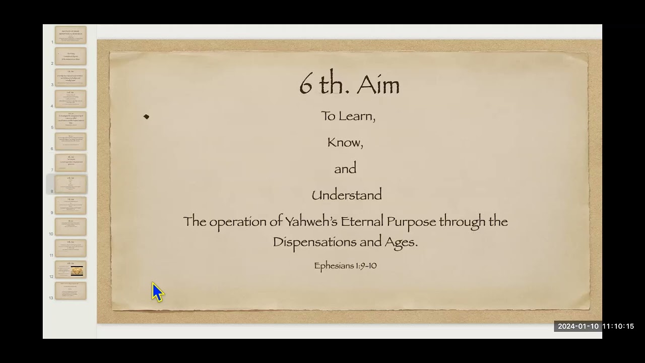 Wednesday January 10, 2024 Dr Kinley Discussion Part 3 Last Days - YouTube