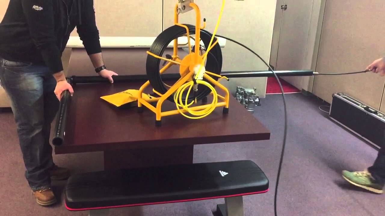 Drain Scope Camera Passing Through 1.5" Pipe 90 Degree Elbow - YouTube