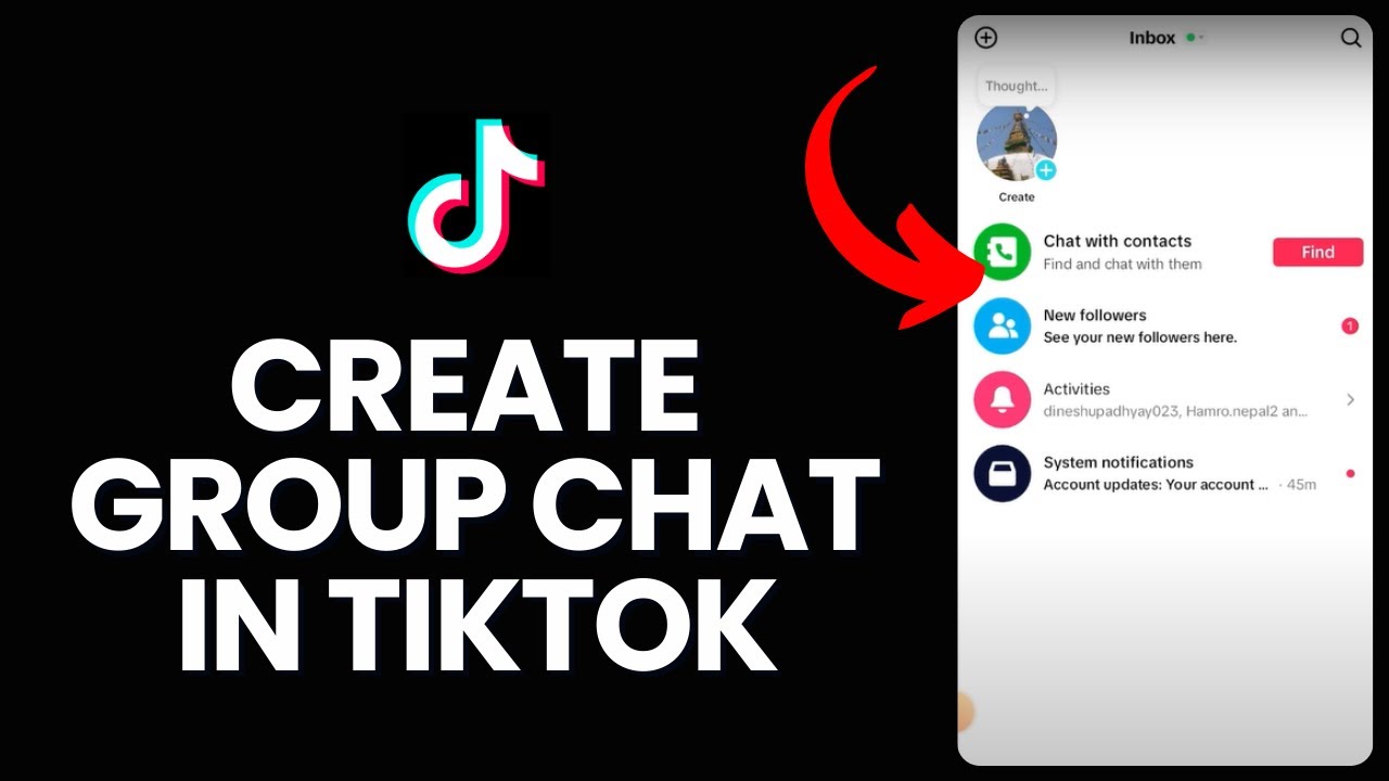 How to Create Group Chat in Tiktok in 2024? - YouTube